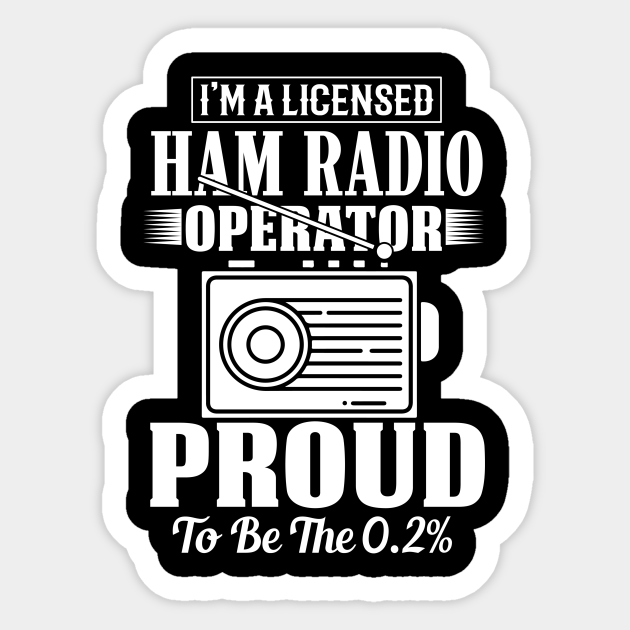 Ham Radio License Operator Ham Radio Sticker TeePublic ham-radio-license-operator-ham-radio-sticker-teepublic